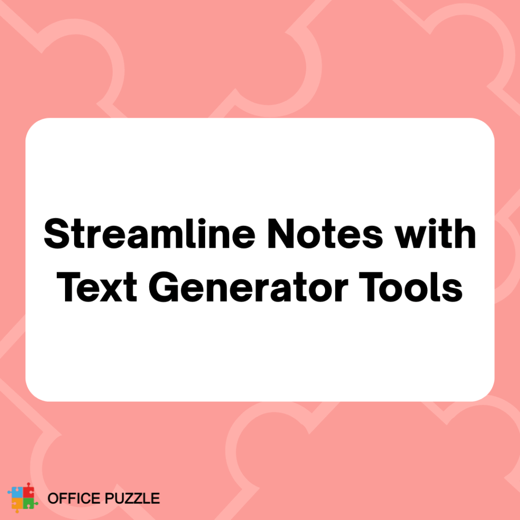 Blog - Office Puzzle